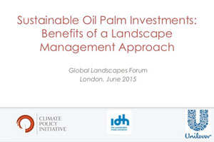 Sustainable Oil Palm Investments: Benefits of a Landscape Management ...